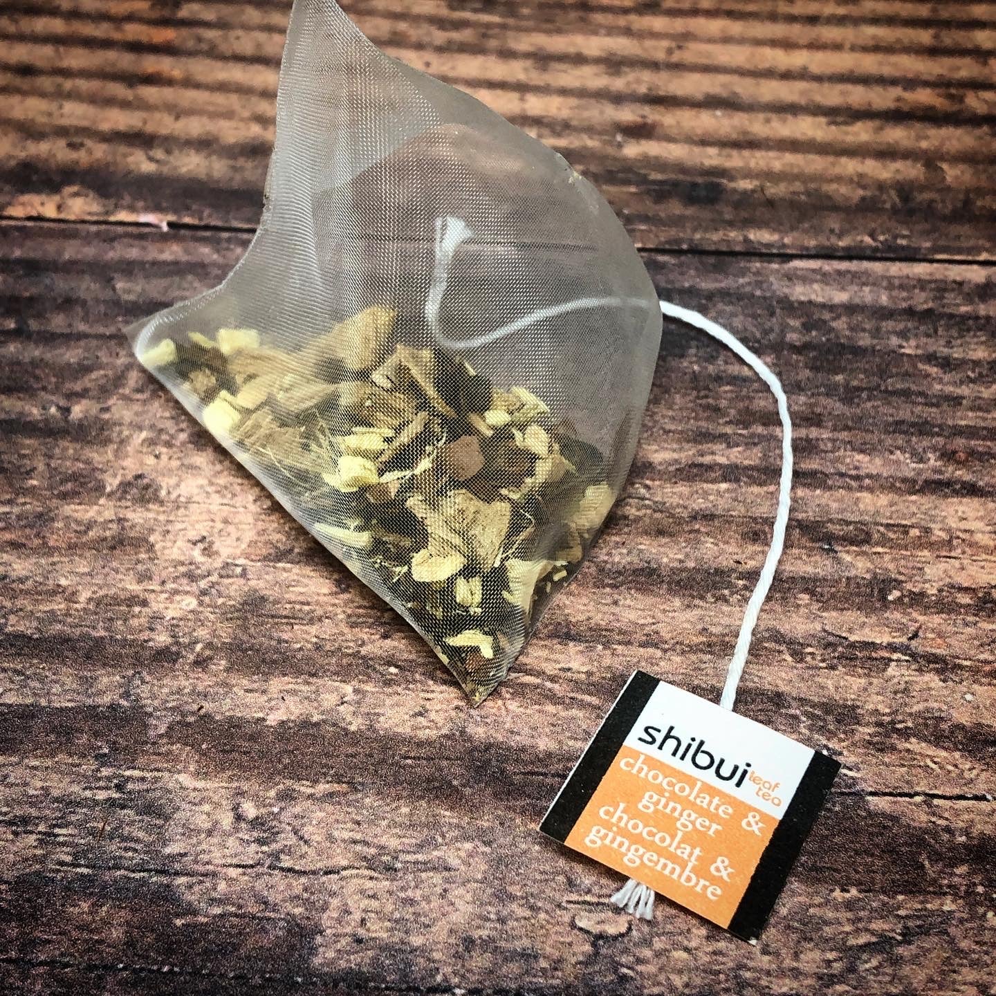 Chocolate & Ginger - Whole Leaf Pyramid Bags - Shibui Tea
